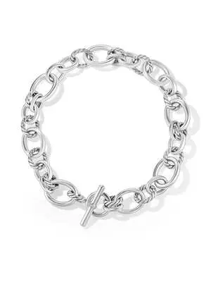 David Yurman Sterling Mercer Diamond Chain Necklace