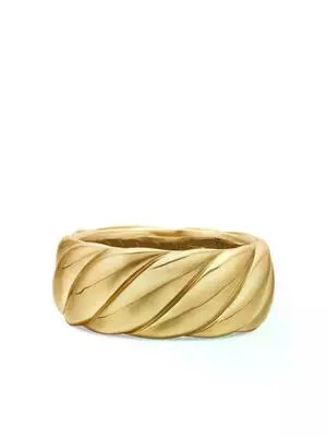 David Yurman 18kt Yellow Cable Band Ring - Gold
