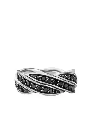 David Yurman Dy Helios Diamond Band Ring - Silver