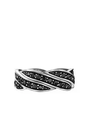 David Yurman Dy Helios Diamond Band Ring - Silver