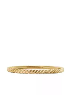 David Yurman 18kt Yellow Cable Bangle Bracelet - Gold
