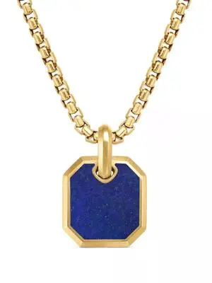 David Yurman 18kt Yellow Roman Lapis Lazuli Amulet - Gold