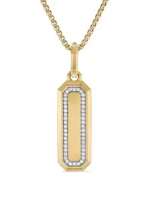 David Yurman 18kt Yellow Pavé Diamond Amulet