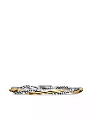 David Yurman 14kt Yellow And Sterling Silver Petite Infinity Bracelet - Gold