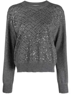 Brunello Cucinelli Sequin-embellished Jumper