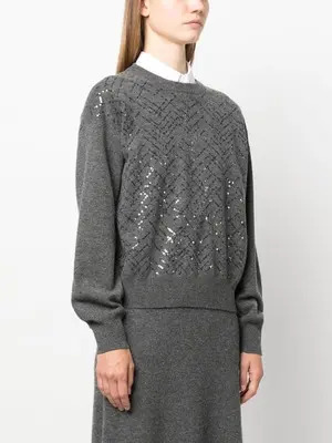 Brunello Cucinelli Sequin-embellished Jumper