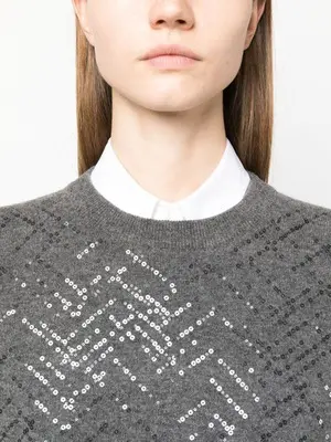 Brunello Cucinelli Sequin-embellished Jumper