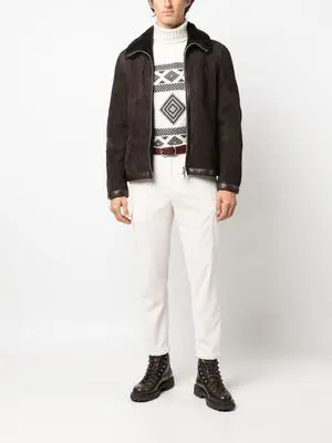 Brunello Cucinelli Patterned Intarsia Cashmere Jumper