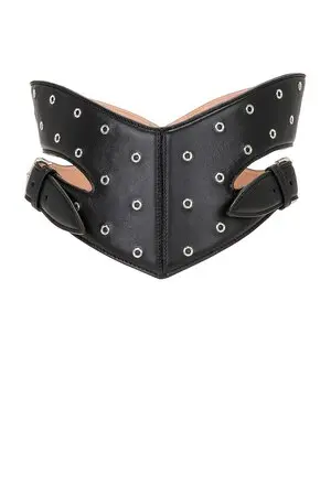 Alaïa Crossed Waist Belt - Noir