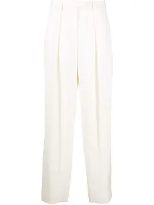 Brunello Cucinelli High-waisted Trousers - White