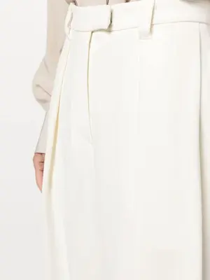 Brunello Cucinelli High-waisted Trousers - White