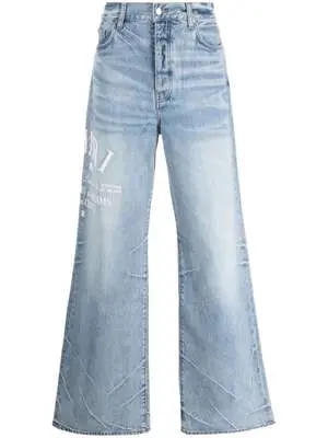 Amiri Arts District Wide-leg Jeans - Blue