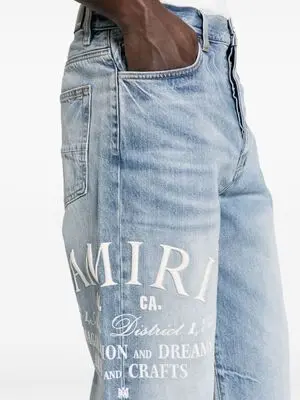 Amiri Arts District Wide-leg Jeans - Blue