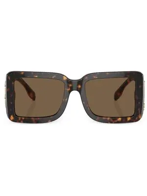 Burberry Tb-motif Square-frame Sunglasses - Brown