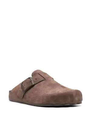 Balenciaga Sunday Suede Mules - Brown