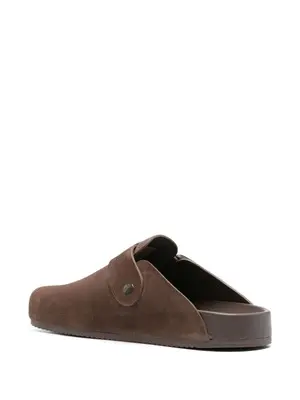 Balenciaga Sunday Suede Mules - Brown