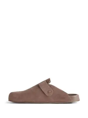 Balenciaga Sunday Suede Mules - Brown