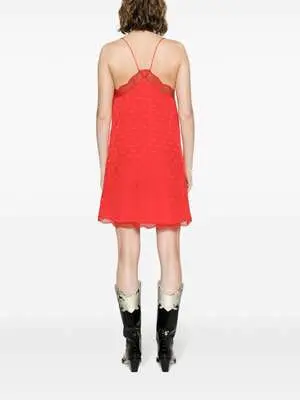 Zadig&Voltaire Christy Jac Wings-motif Lace-trim Silk Dress