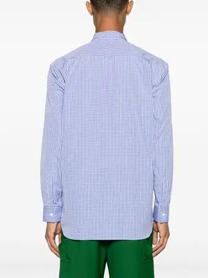 Comme Des Garçons X Lacoste Logo-print Checked Shirt