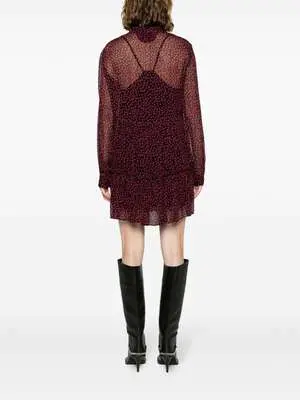 Zadig&Voltaire Crush-pattern Crepe Minidress