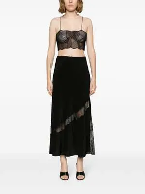 Zadig&Voltaire Jayal Silk Midi Skirt