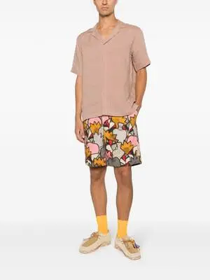 Orlebar Brown Maitan Linen Shirt - Pink