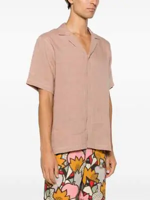 Orlebar Brown Maitan Linen Shirt - Pink