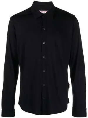Orlebar Brown Giles Merino Wool Shirt - Blue
