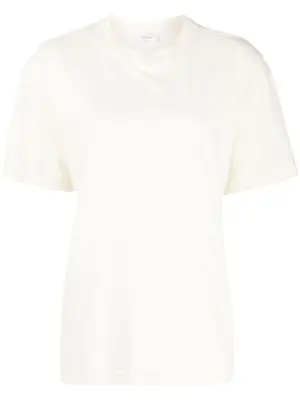 Off-White Diag-stripe Cotton T-shirt - Yellow