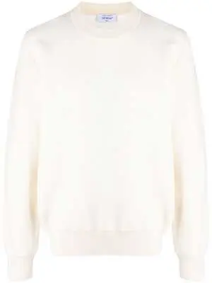 Off-White 3d Arrows Cotton Sweatshirt - Neutrals