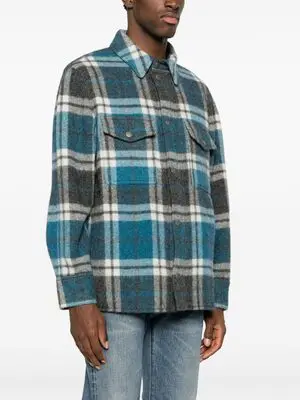 Alanui Check-pattern Virgin Wool-blend Shirt