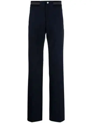 Off-White Stripe Detail Straight-leg Trousers