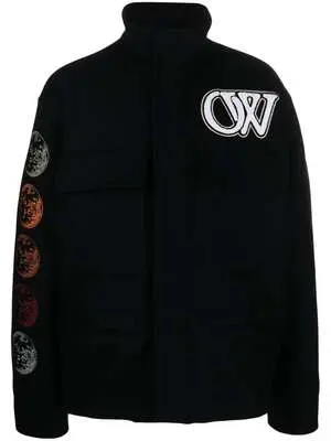 Off-white High Neck Outerwear For Men
