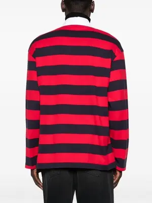 AMBUSH Striped Logo-print Cotton Polo