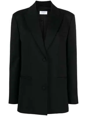 Off-White Peak-lapel Single-breasted Blazer