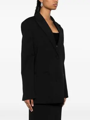 Off-White Peak-lapel Single-breasted Blazer