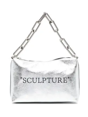 Off-white Metallic Bags For Women