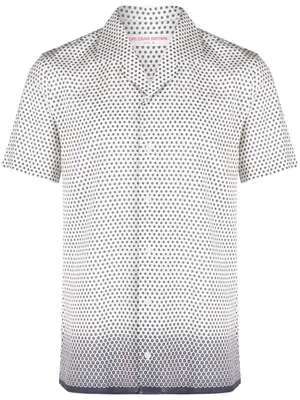 Orlebar Brown Floral-print Short-sleeve Shirt - White