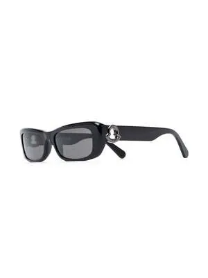Moncler Minuit Rectangle-frame Sunglasses - Black