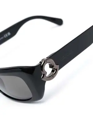 Moncler Minuit Rectangle-frame Sunglasses - Black