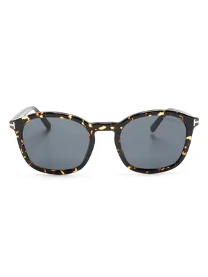 TOM FORD Tinted Round Frame Sunglasses