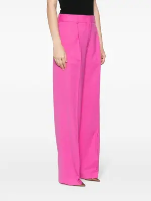MSGM Pleated Straight-leg Trousers - Pink