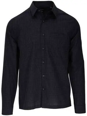 Vince Checkered Spread-collar Shirt