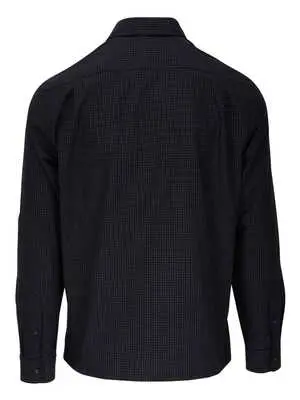 Vince Checkered Spread-collar Shirt