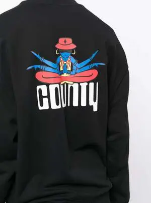 COUNTY OF MILAN Logo Print Sweatshirt
