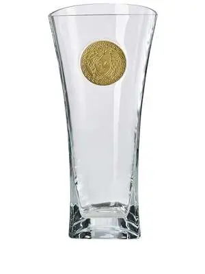 Versace Medusa Madness Glass Vase - White