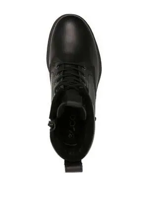 Ecco Grainer Logo-embossed Leather Boots
