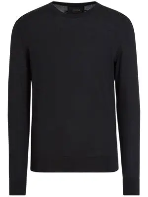 Zegna Crew-neck Wool Sweatshirt