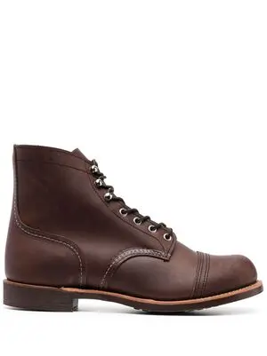 Red Wing Iron Ranger Leather Ankle Boots - Brown
