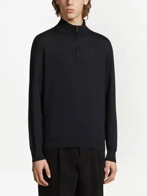 Zegna Mock-neck Half-zip Jumper